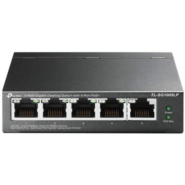 世界市場占有率NO.1のネットワーク機器メーカー----ティーピーリンク　日本上陸！[特徴] PoE+ポート×４を備え、データと電力を単一ケーブルで転送[特徴2]IEEE 802.3af/at準拠のPD（受電機器）に対応[特徴3] 802....
