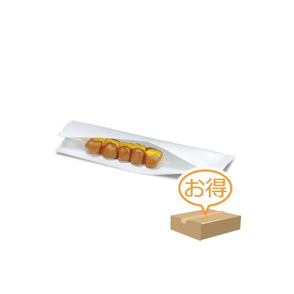 【用途】フランクフルト、アメリカンドッグ、ホットドッグ、たい焼き、今川焼、串焼き、カットピザ、焼き芋、焼きとうもろこし、焼き鳥【特長】●袋の内側にポリエチレンをラミネートしていますので、ソース、ケチャップのにじみ・漏れを防ぎます。オープンタ...