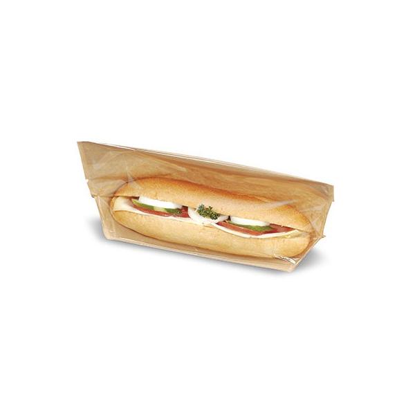 【用途】調理パン(ホットドッグ、サンドイッチ、クロワッサンサンド、カスクートなど）惣菜(からあげ、コロッケ、天ぷら、フライなど)青果(ミニトマト、ぶどう、レモン、きのこ類など)【特長】●前面にOPPボードンフィルムを使用していますので、ディ...