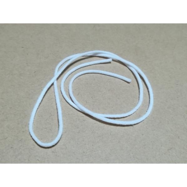 マスク丸ゴムカラー：オフホワイトサイズ：約2mm×60cm材質：ナイロン、ポリウレタン伸び率：約3.2倍製造国：日本製