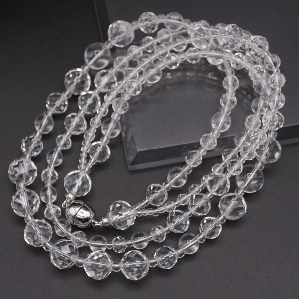 ご覧いただきありがとうございます。商品説明を最後までよくご確認頂き、ご検討ください。★商品サイズ(約)全長:48cm幅:10.3mm総重量:60.6g留め金はマグネット式です。多少の擦れ、小傷、若干の糸、ワイヤーの伸びが見られる場合がござい...