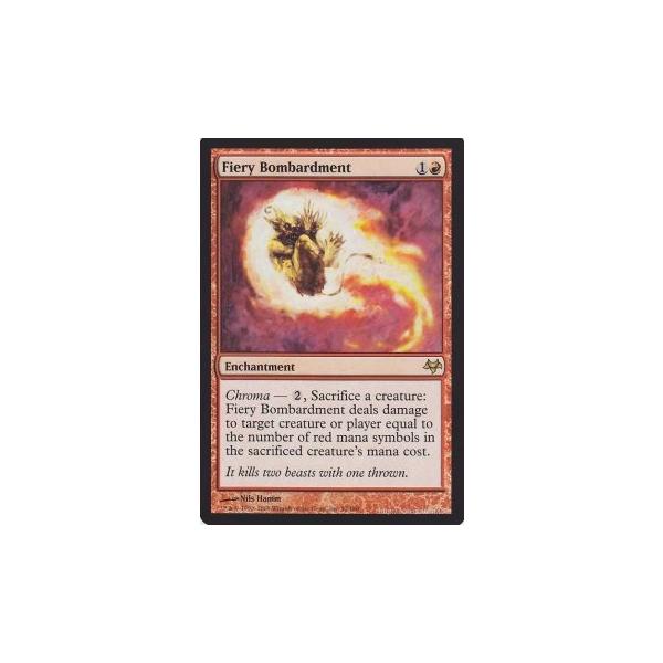 ★マジック:ザ・ギャザリング「イーブンタイド」収録■カード名：焦熱の砲撃/Fiery Bombardment　【R】 ※英語版※シングルカードの状態について※当店のシングルカードは入荷時に1枚1枚状態確認を行っております。チェック後、速やか...