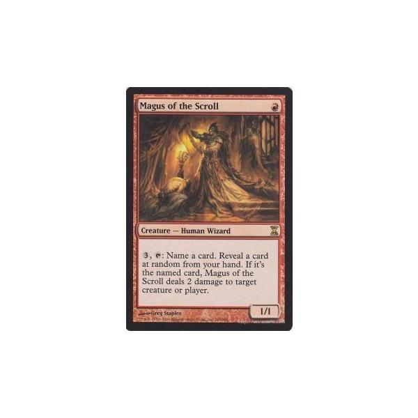 ★マジック:ザ・ギャザリング「時のらせん」収録■カード名：巻物の大魔術師/Magus of the Scroll　【R】 ※英語版※シングルカードの状態について※当店のシングルカードは入荷時に1枚1枚状態確認を行っております。チェック後、速...