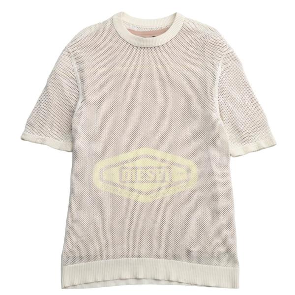 ■美品■DIESEL ディーゼル K-RAPIDS ニット サイズL メッシュ レイヤード 半袖 ブランド古着【中古】20260512/RA9343〜商品情報〜【ブランド】DIESEL / ディーゼル【サイズ】表記サイズ：L【商品実寸】着丈...