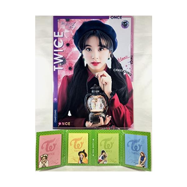 【グッズ内容】CHAEYOUNG - TWICE「A4サイズ クリアファイル」+「4つ折りメモパッド(4連メモ帳)」のセット【商品サイズ】A4クリアファイル「長辺31cm×短辺22cm」 / メモパッド「長辺9.6cm×短辺7cm(折畳み時...