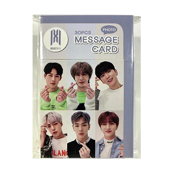 【グッズ内容】MONSTA X「フォトメッセージカード30枚セット」【商品サイズ】フォトメッセージカード「長辺8.6cm×短辺5.4cm」【商品特徴】クレジットカードサイズの高画質フォトメッセージカード。トレカやコレクションカードとしてもお...