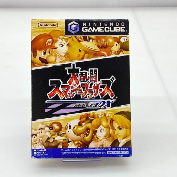 ブランド：Nintendo/任天堂型番：DOL-P-GALJゲーム機種：ゲームキューブ作品名：”大乱闘スマッシュブラザーズDX”＊起動のみ確認しました。＊スリーブの縁や角にイタミがあります。