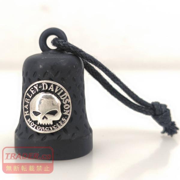 ブランド：HARLEY DAVIDSON/ハーレーダビッドソン対象：メンズカラー1：マットブラックモデル：Willie G Skull Ride Bell約3mm※細かなキズ・汚れあり※箱なし