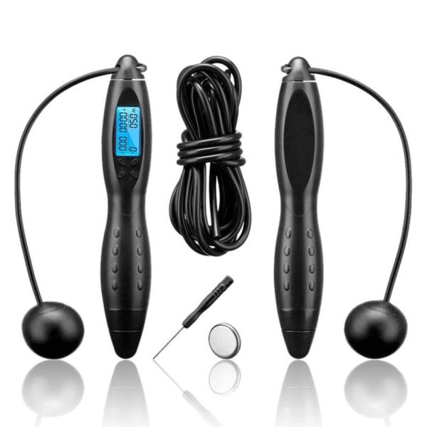 商品仕様：ハンドルサイズ：17.5ｃｍ×2.9ｃｍ　長縄：３ｍ　短縄：24ｃｍ　重量：0.25kg　材質：ハードPVC、ハンドル：滑り止めTPE素材を採用します。運動表示：4つのボタン縄跳び、タイマー、消費カロリー、体重と跳び回数は、 LE...