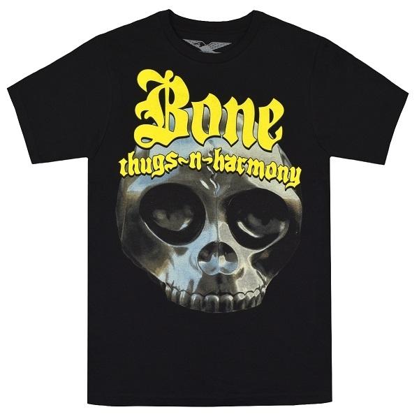 RUTHLESS RECORDSから94年リリースのシングル「Thuggish-Ruggish-Bone」のジャケットアートワークのTシャツ。公認のオフィシャルライセンス商品です。サイズ：S身幅：約44cm着丈：約67cmサイズ：M身幅：約...