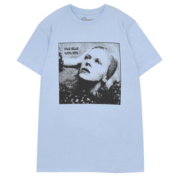 DAVID BOWIE Hunky Dory Mono TシャツT.REXと共に70年代初頭のUKのグラム・ロックムーヴメントの中心的存在で俳優もこなしたグラムロックの雄、デヴィッド・ボウイ。奇抜なメイクや衣装でグラムロックの先駆者として台...