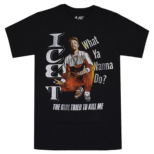 89年リリースの名曲シングル「What Ya Wanna Do?」のジャケットアートワークのアイス-TをフィーチャーしたデザインのTシャツ。公認のオフィシャルライセンス商品です。サイズ：S身幅：約45cm着丈：約70cmサイズ：M身幅：約4...