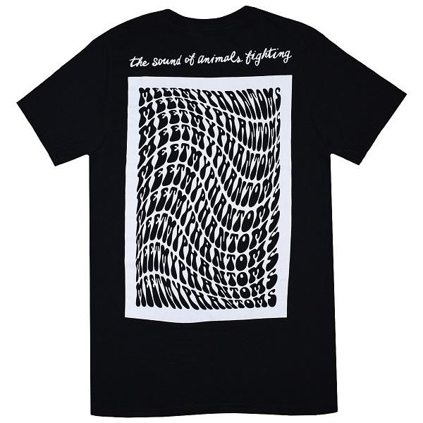 薔薇をモチーフにしたロゴマークがデザインのTシャツ。背中には2006年リリースの2nd LP「Lover, the Lord Has Left Us...」の収録曲「This Heat」の歌詞の一節“MEET MY PHANTOMS”のデザ...