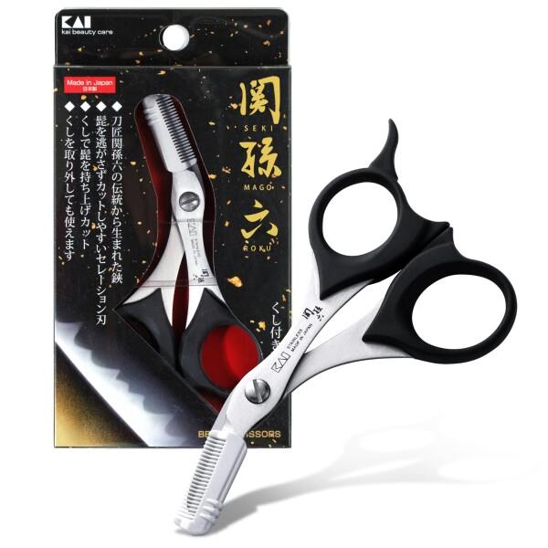 貝印 関孫六 ひげ ハサミ コーム 付 つけはずし可 眉毛 カット メンズ商品コード：16041293888サイズ：1個 (x 1)【髭を整え持ち上げながらカットできるクシ付き】片側の刃にクシを付けることで毛を持ち上げながらカットできるよう...