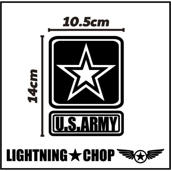 US ARMYステッカー２枚セット！各サイズ・カラー選べる　２枚セットです。デザインだけが残るスタイリッシュなカッティングステッカー！デザインだけが残る転写タイプのスタイリッシュなカッティングステッカーです！もちろん屋外対応！　屋外耐候３年...