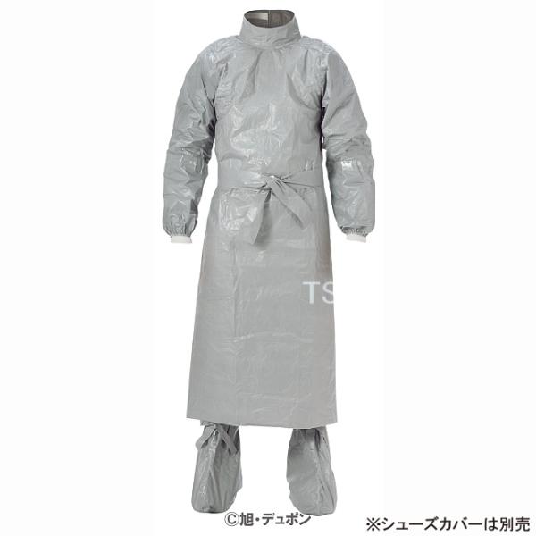 デュポン(TM) タイケム(R) 6000F ガウン (1枚) 0290 化学防護服/保護服 Tychem(R) 健康を脅かす有害化学薬品などから作業者を守る化学防護服。タイケム(R)6000の生地を使用しており、多くの有機化学物質及び高濃...