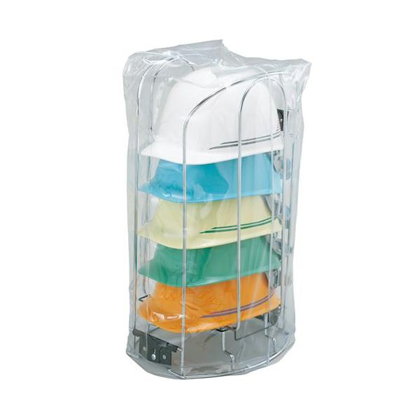 ヘルメット用ラック　ヘルスタンド　ST#825（タニザワ/谷沢製作所）ヘルスタンドST#825。5〜6個収納、ビニールカバー付き。※ヘルメットは別販売となります。商品名：ヘルスタンド　ST#825サイズ：H540×W270mmメーカー：タニ...