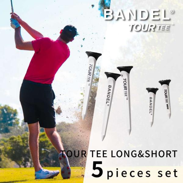 《 BANDEL GOLF COLLECTION 22SS 》BANDEL TOUR TEE LONG&amp;SHORT 5 pieces set片山晋呉プロも愛用する TOUR TEE( ツアーティー ) とBANDELがコラボした 1...