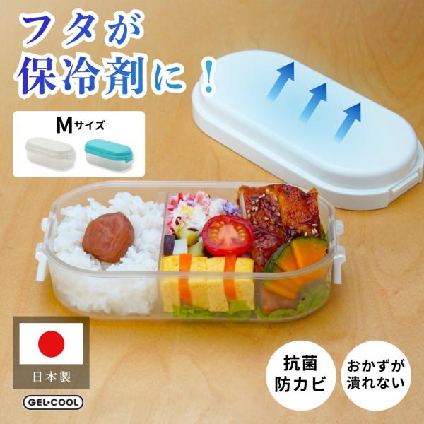 plus dome クリアランチボックス　抗菌　S/M  食品をより安全に持ち運べるお弁当箱。GEL-COOLはフタの内部に保冷ジェルを封入しています。フタを凍らせて使用することにより、フタそのものが保冷剤の役目を果たすため、暖かい日でも安...
