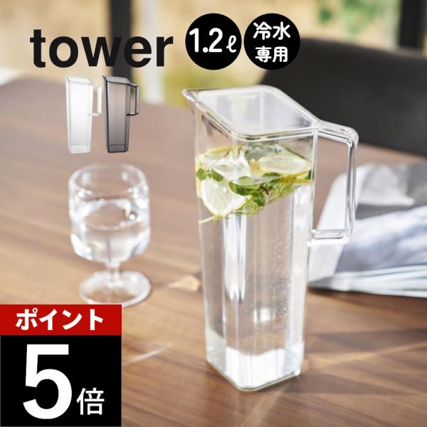 傾けるだけで注げる!シンプル設計の美しい透明冷水筒・point1　透明度が高く美しい佇まい・point2　洗い物は蓋と容器だけ！・point3　ドアポケットにスッキリ収まるハンドル付きなので片手で注ぎやすく透明度が高く美しい佇まいの冷水筒。...