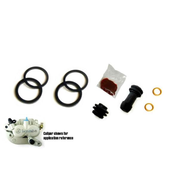 ハスクバーナ TE450IEに適合するフロントブレーキキャリパーのオーバーホールキット(シールキット)です。・純正brembo製片押し2potフロントキャリパー専用(写真をご参照下さい)・1キャリパー分セット・ブランド：Brakemaste...