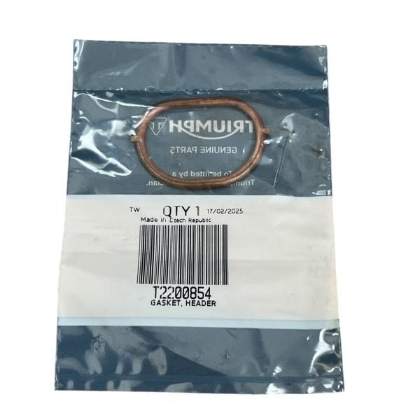 トライアンフ純正のエキゾーストガスケットです。TRIUMPH純正品番：T2200854■適合モデル・13-17年 TRIUMPH DAYTONA 675/R・13-17年 TRIUMPH STREET TRIPLE 675/R・17-20年...