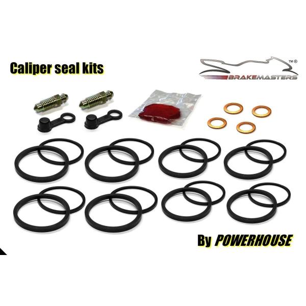 YAMAHA YZF1000Rサンダーエースに適合するフロントブレーキキャリパーのオーバーホールキット(シールキット)です。・純正フロントMOSキャリパー専用・左右2キャリパー分セット・ブランド：Brakemasters□キット内容・ダスト...