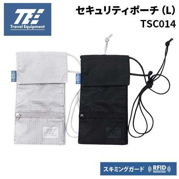 トラベルイクイプメント セキュリティポーチLサイズ：[本体](約)H21×W11.5cm素材：[本体]撥水ナイロン、[裏地]ポリエステル、[RFIDプロテクト素材]ポリエステル・銅・ニッケル、[樹脂パーツ]ポリアセタール詳細：■スキミングガ...