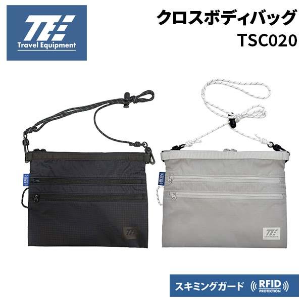 トラベルイクイプメント クロスボディバッグサイズ：[本体](約)H19×W25cm素材：[本体]撥水ナイロン、[裏地]ポリエステル、[RFIDプロテクト素材]ポリエステル・銅・ニッケル、[樹脂パーツ]ポリアセタール詳細：■スキミングガード本...