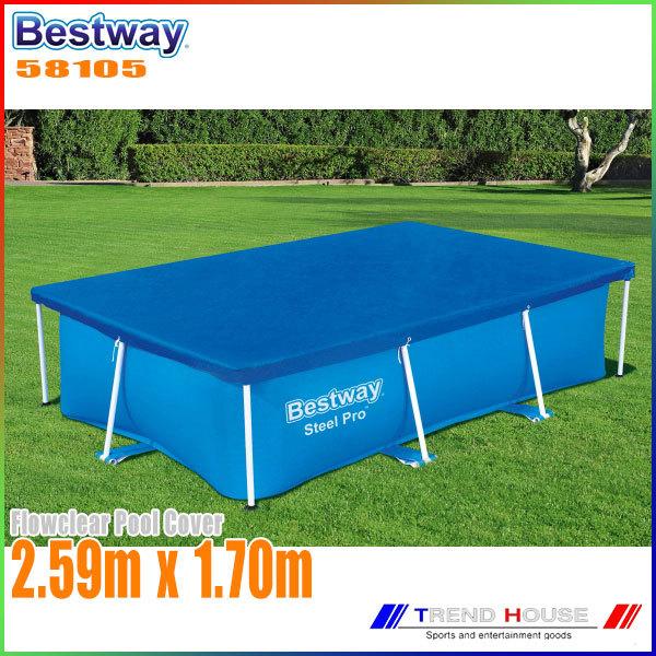 【メーカー】　　BESTWAY【モデル名】　　Flowclear Pool Cover【メーカー型番】　　58105【サイズ】　　2.59m x 1.70m 【商品詳細】　　・259cm x 170cm専用(BESTWAY 56403)家庭...