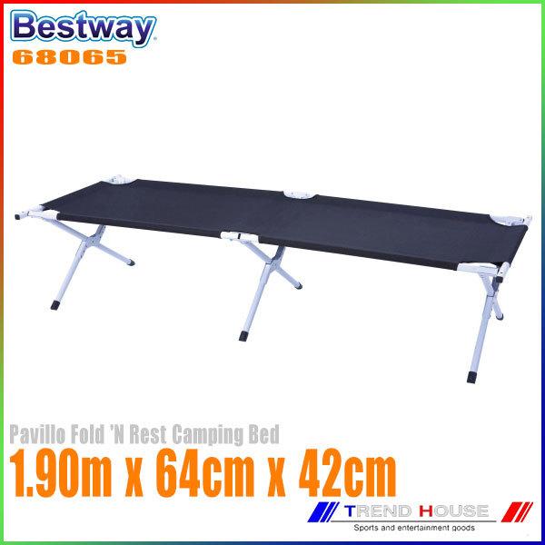 【メーカー】　　BESTWAY【モデル名】　　Pavillo Fold 'N Rest Camping Bed【メーカー型番】　　68065【サイズ】　　展開時　幅 190cm x 奥行 64cm x 高さ 42cm 　　　　　　　収納時　...