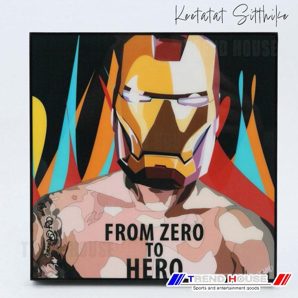 【アーティスト】　　Keetatat Sitthiket【サイズ】　　縦26cm×横26cm×厚さ2.5cm【仕上げ】　　表面アクリル仕上げ　【フレーム】　　木製ブラック塗装（裏面は塗装無し）掲載写真はカラーチャートを用いて色温度を確定し現...