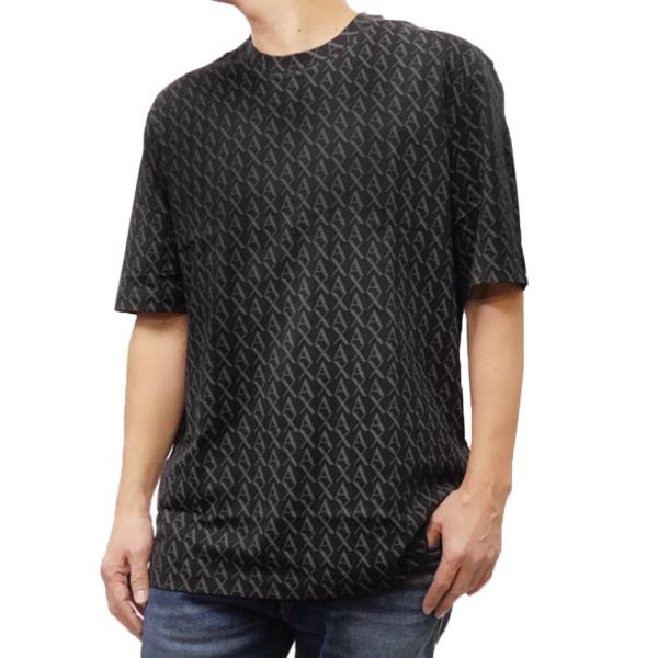 【ブランド アルマーニエクスチェンジ AX Tシャツ トップス 半袖 black 黒】