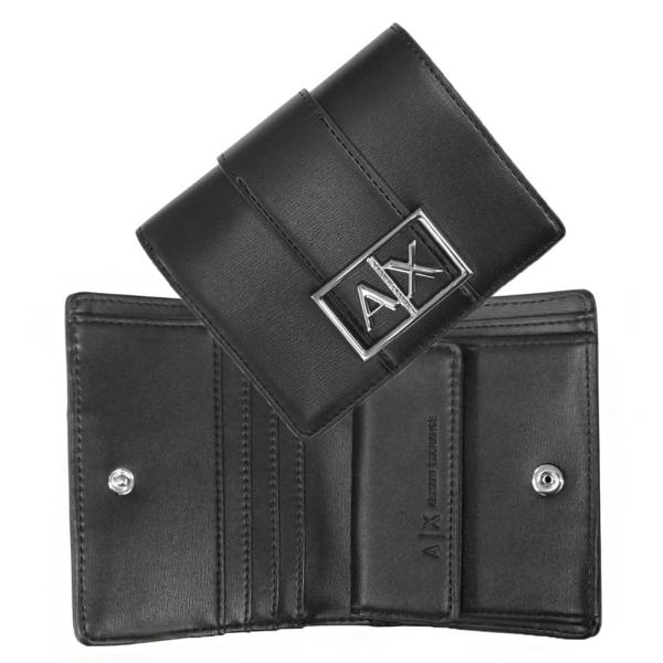 【ブランド アルマーニエクスチェンジ AX 財布 ウォレット black 黒】