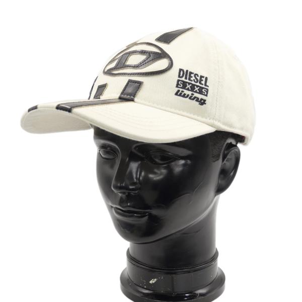 DIESEL ディーゼル キャップ A21493 0PFAA / C-STRIPE メンズ レディース オフホワイト 2026春夏新作