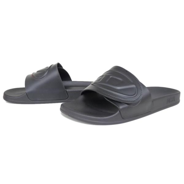 DIESEL ディーゼル シャワーサンダル Y03909 PR525 / SA-BLOOP STARP W レディース ブラック 2026春夏新作