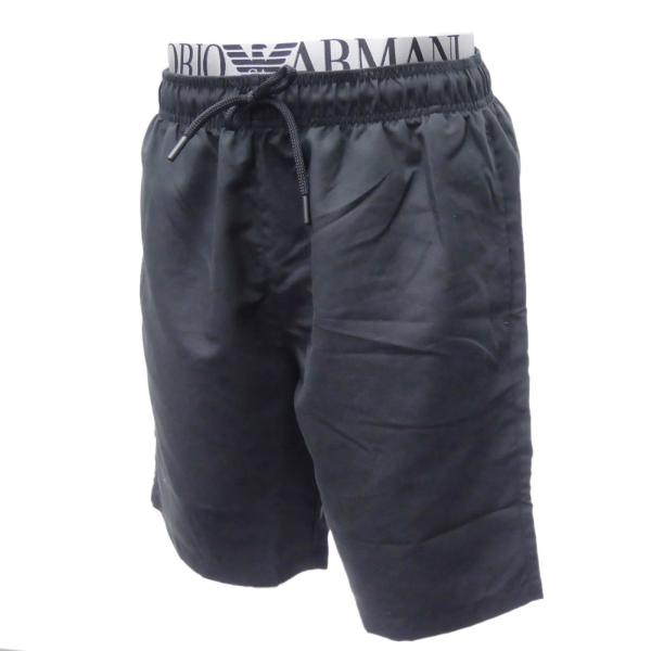 EMPORIO ARMANI SWIMWEAR エンポリオアルマーニ スイムウェア スイムパンツ EM000687 AF20432 メンズ ブラック 2026春夏新作
