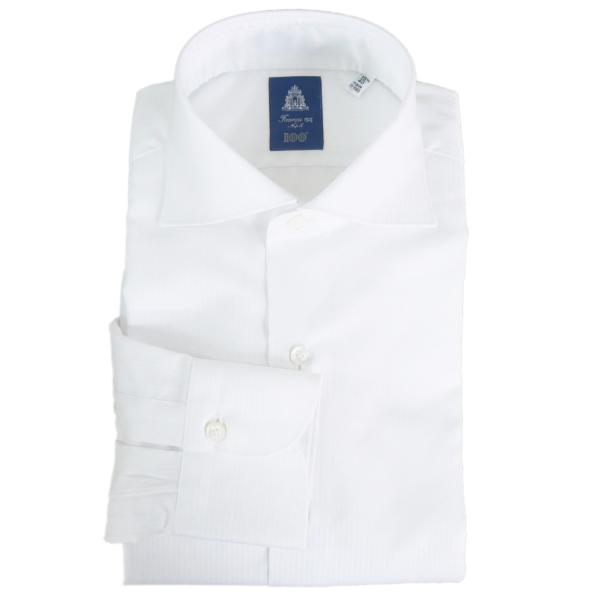 FINAMORE フィナモレ カッタウェイ シャツ MILANO 460027 C0434 SIMONE 長袖 メンズ ホワイト