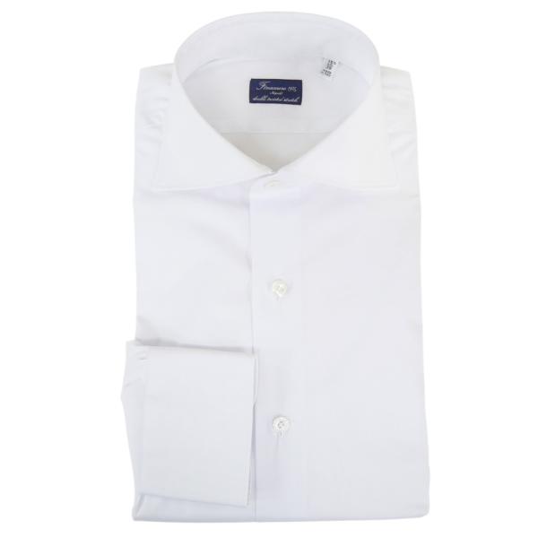 FINAMORE フィナモレ カッタウェイシャツ MILANO 040030 C0643 SIMONE 長袖 ボタンダウン ドレスシャツ カッターシャツ ブランド ロゴ 刺繍 シンプル おしゃれ カジュアル きれいめ ビジネス ワイシャツ ...