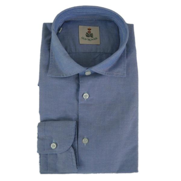 GUY ROVER ギローバー カッタウェイシャツ V2670L 552802 メンズ ブルー