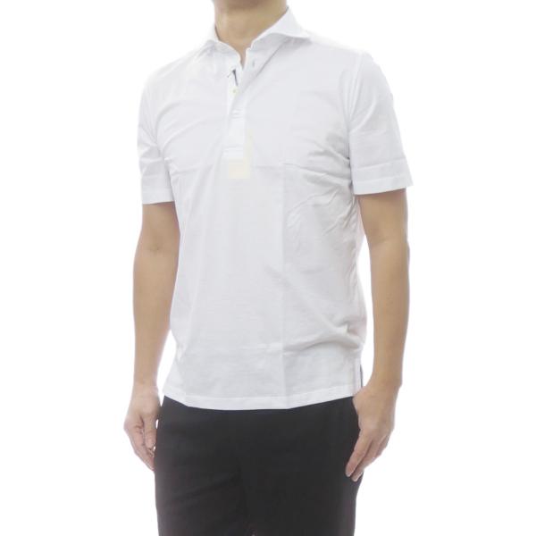 GIANNETTO ジャンネット スムースポロシャツ 61181 / POLOSHIRT/MM メンズ ホワイト 2026春夏新作