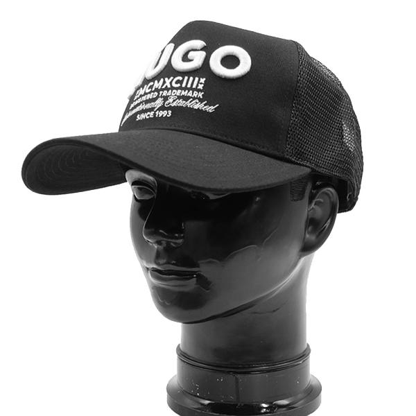 HUGO・HUGO BOSS ヒューゴボス ベースボールキャップ 50533416 10269331 Merk 野球帽 ブランド ロゴ 刺繍 カジュアル スポーツ 観戦 帽子 日除け 調整可能 コットン ギフト メンズ ブラック