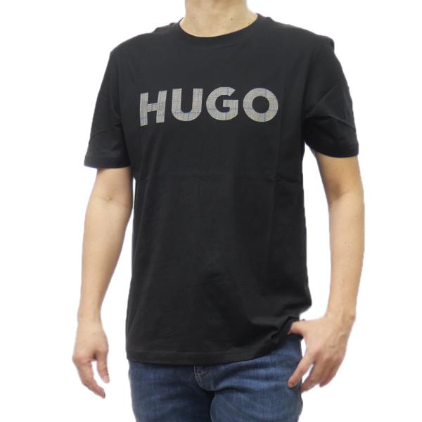 HUGO・HUGO BOSS ヒューゴボス クルーネック Tシャツ 50534622 10266462 Dulivio 半袖 ロゴ ブランド メンズ ブラック