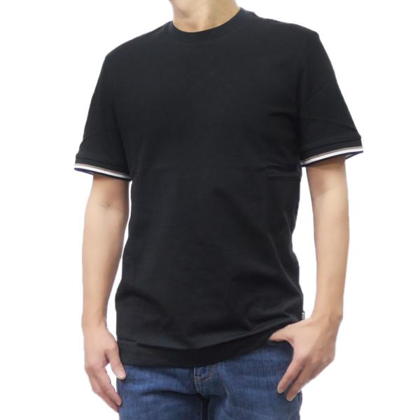 【ヒューゴ・ボス 半袖 Tシャツ< font><br> black 黒】