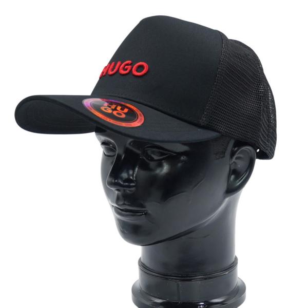 【HUGO・ヒューゴ・ボス 帽子 キャップ キャップ帽 black 黒】