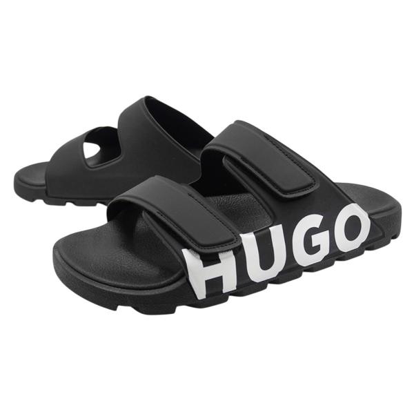 HUGO・HUGO BOSS ヒューゴボス ストラップサンダル 50542042 10271706 / Evander_Sand_lg メンズ ブラック 2026春夏新作