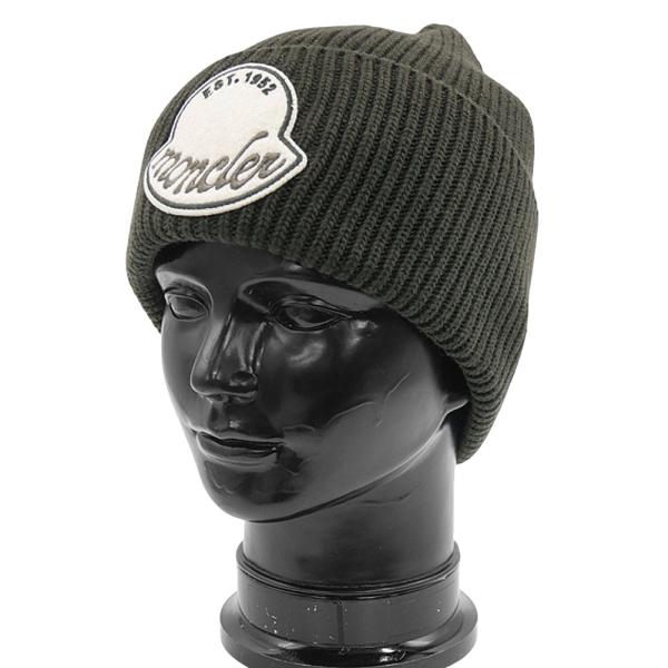MONCLER モンクレール ニットキャップ 3B00029 M1242 BERRETTO TRICOT ニット帽 メンズ カーキグリーン