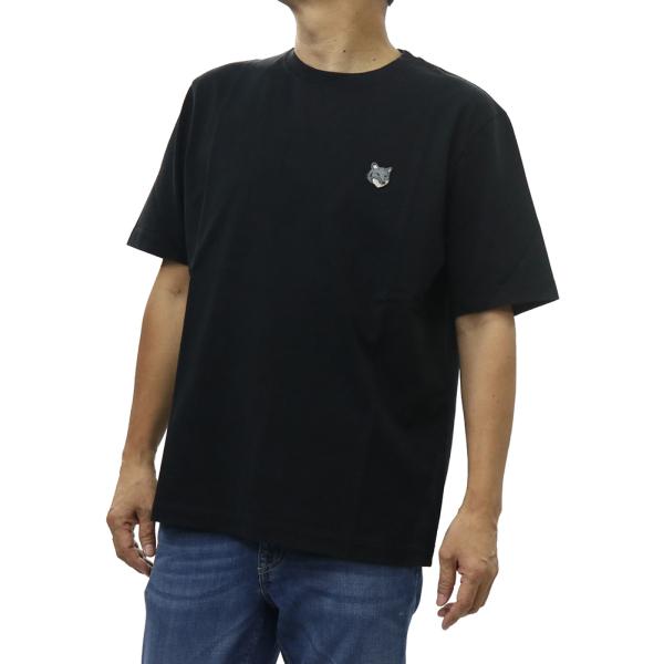 【おすすめ ブランド ファッション 半袖 カットソー トップス おしゃれ かわいい 狐 black 黒】