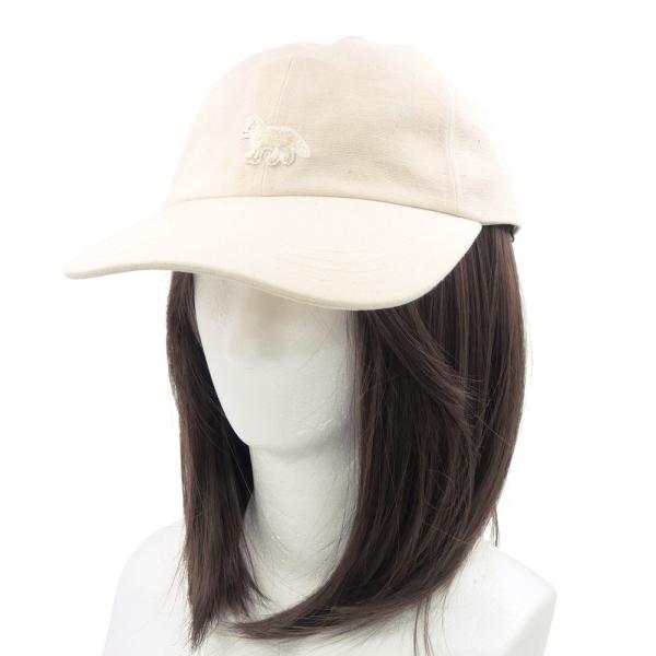 【おすすめ ブランド ファッション 帽子 ベースボール キャップ帽 狐 かわいい ivory 白】