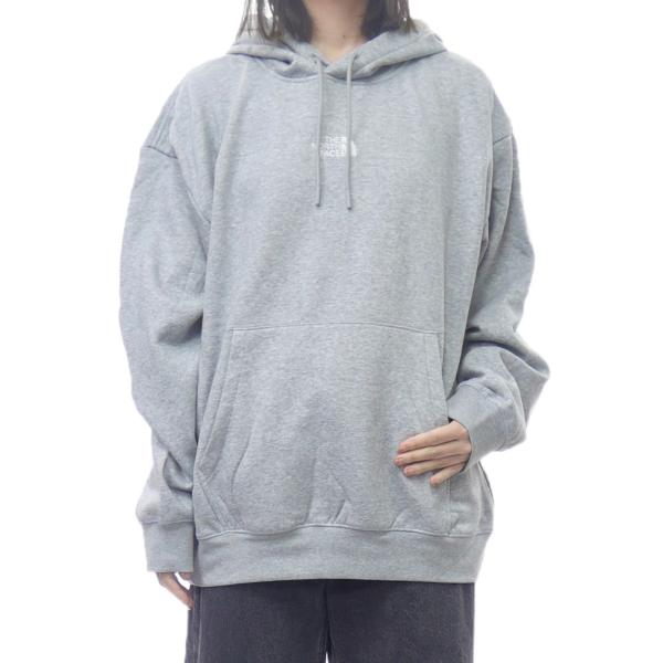 THE NORTH FACE ノースフェイス 裏起毛 プルオーバー パーカー NF0A89EN W ESSENTIAL OVERSIZE HO レディース ライトグレー